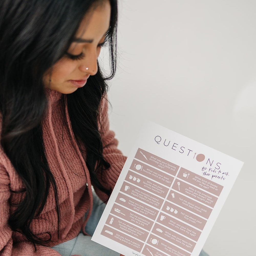 Family Dinner Questions – Simply On Purpose Print Shop