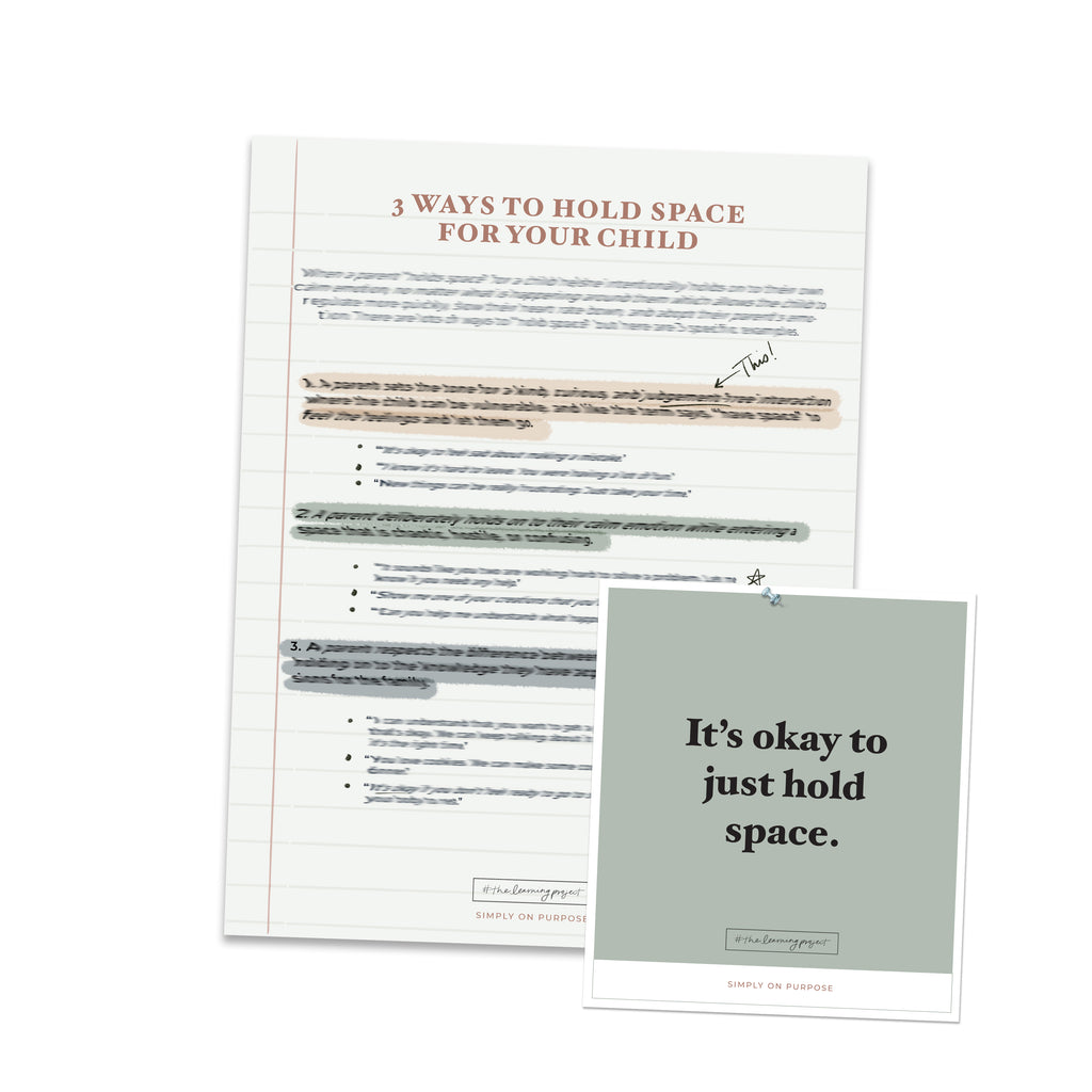 3 Ways to Hold Space – Simply On Purpose Print Shop