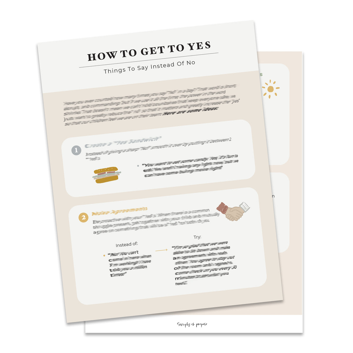 How To Get To Yes – Simply On Purpose Print Shop