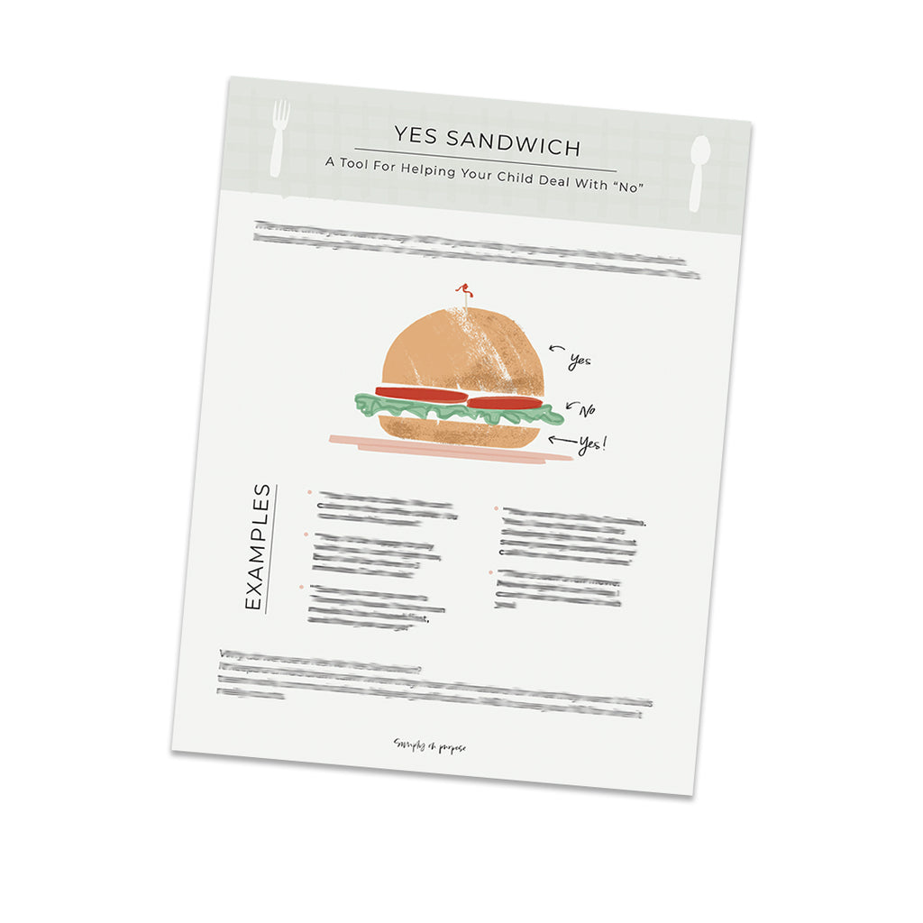 Yes Sandwich – Simply On Purpose Print Shop