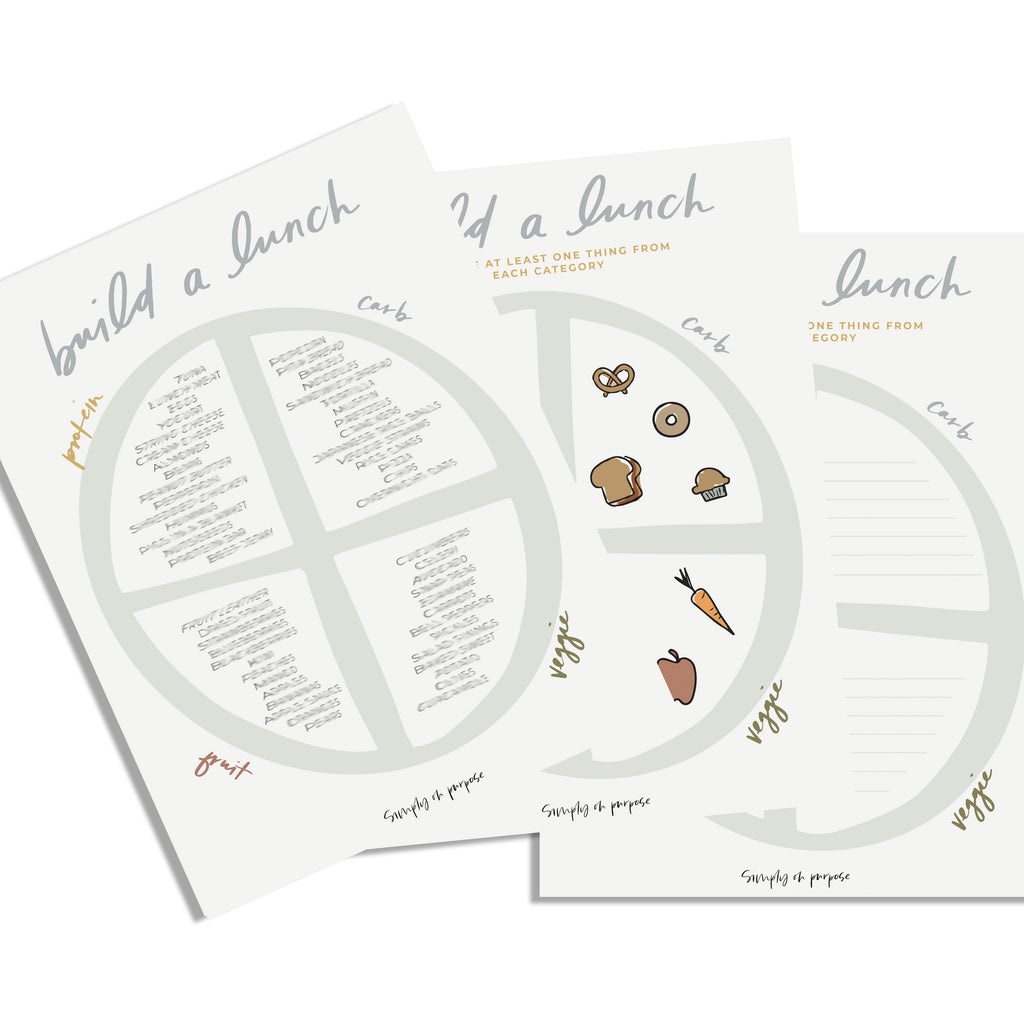 Build A Lunch – Simply On Purpose Print Shop
