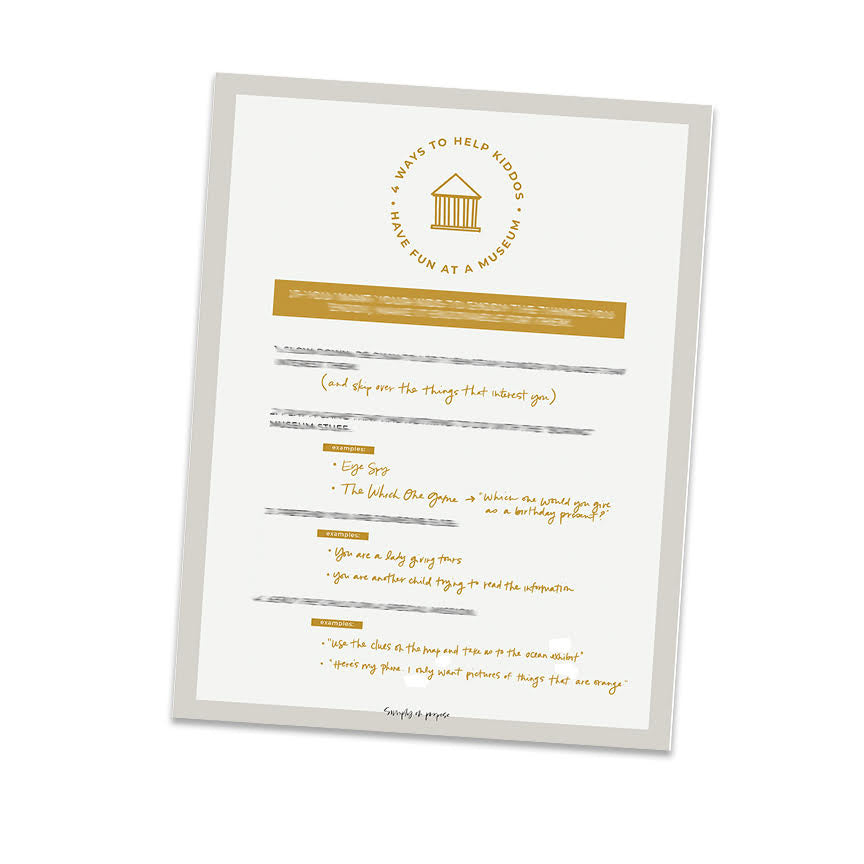 Help Your Kiddos Have Fun At A Museum – Simply On Purpose Print Shop